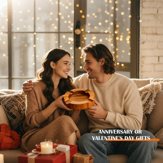 Home Ashtray Personalized Walnut Outdoor Ashtray ,Father's Day Gifts ...