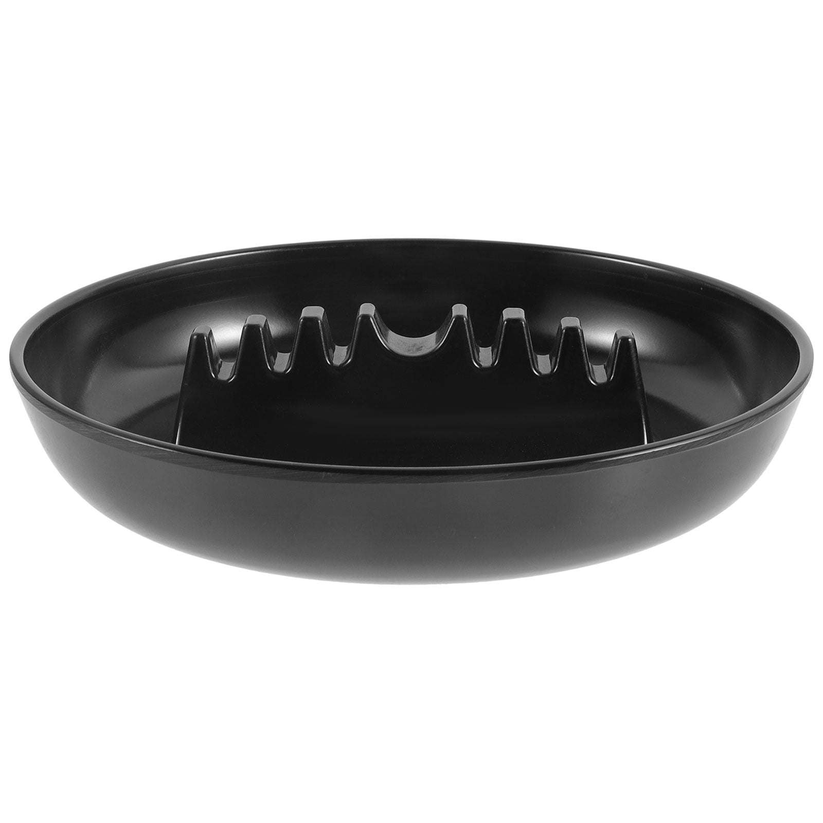 Home Ashtrays Black Seven-slot Cigarette Multi-purpose Round Plastic ...