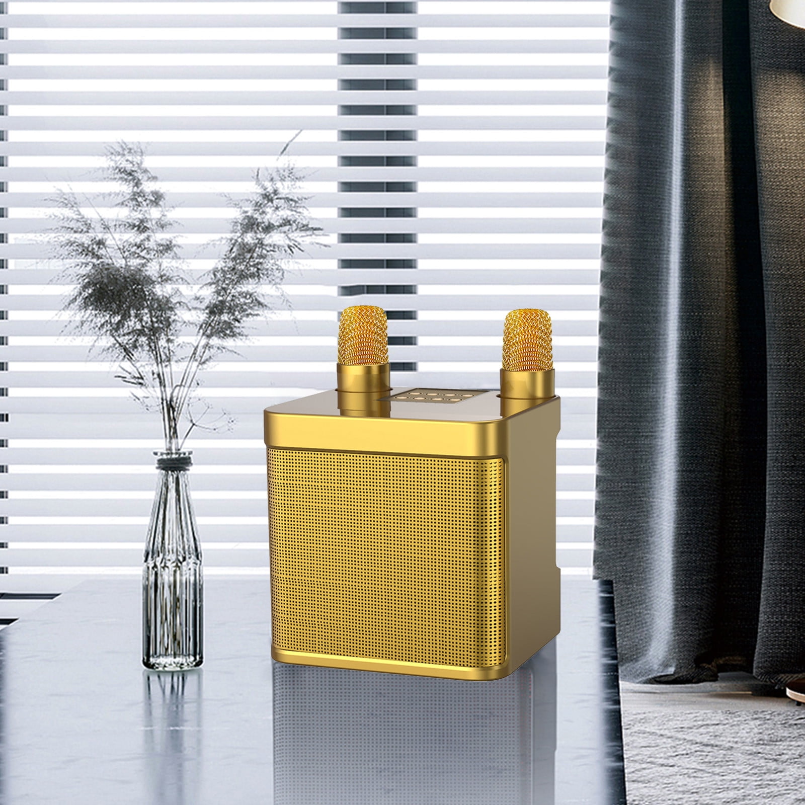 Home Audio Karaoke Machine With 2 Wireless Microphones, 3000mAh ...