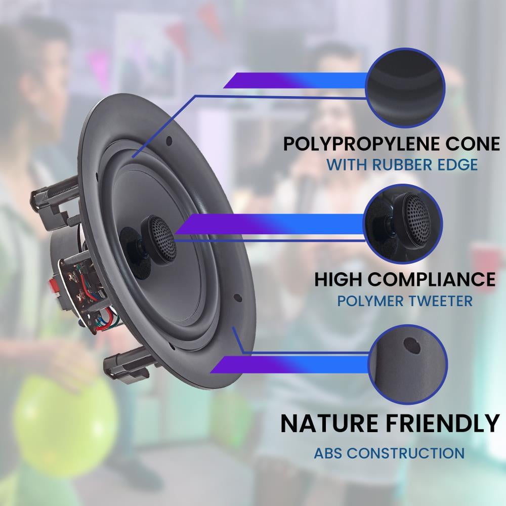 Home Audio System Kit - 6 Channel 6000 W Bluetooth Amplifier w/ 12 QTY ...