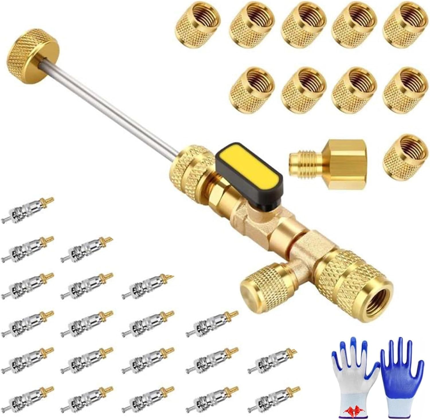 Home & Auto AC Valve Core Remover Installer Tool, High Low Pressure Ac ...