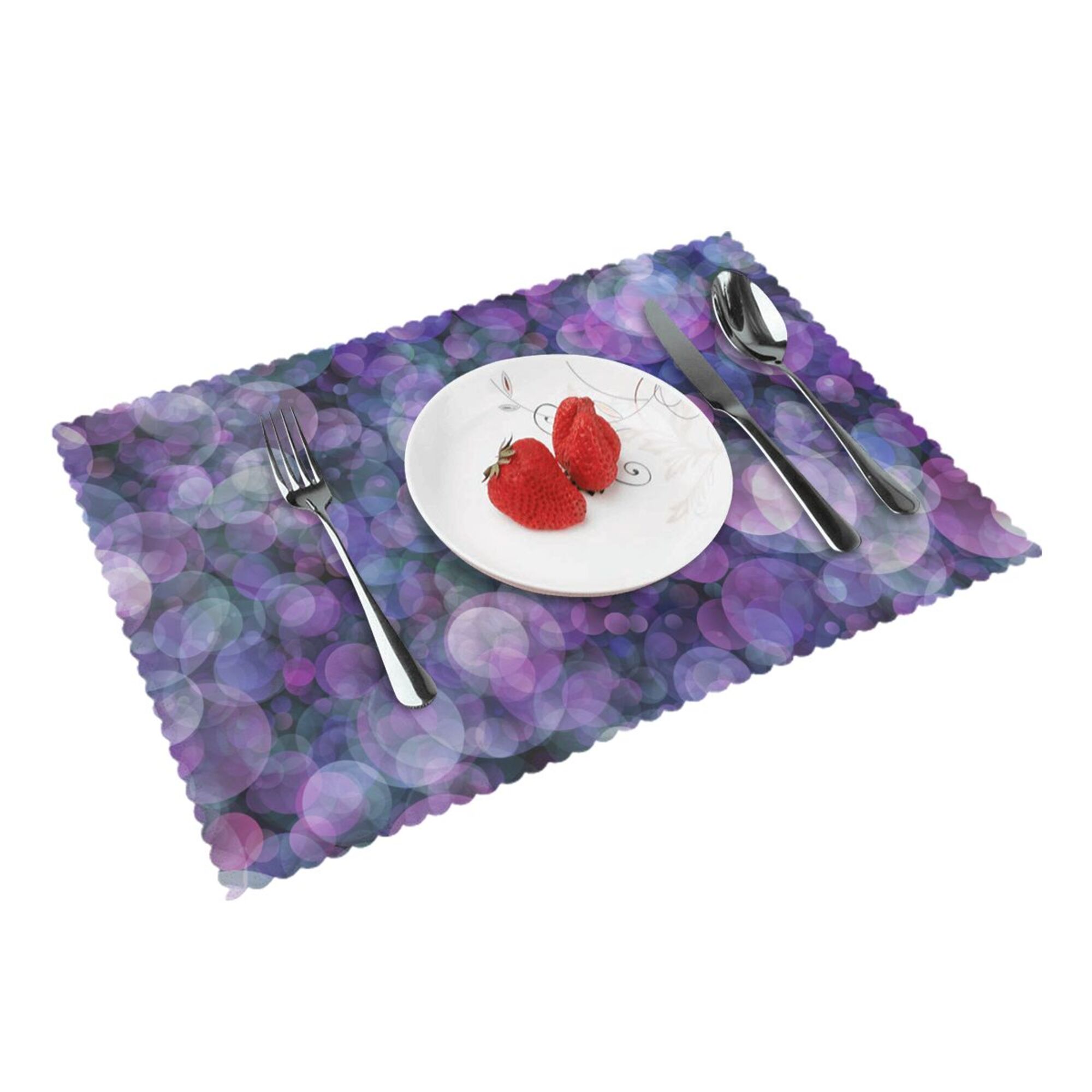 Home Background Light Pattern Placemats Set Of 4 Washable Wipeable ...