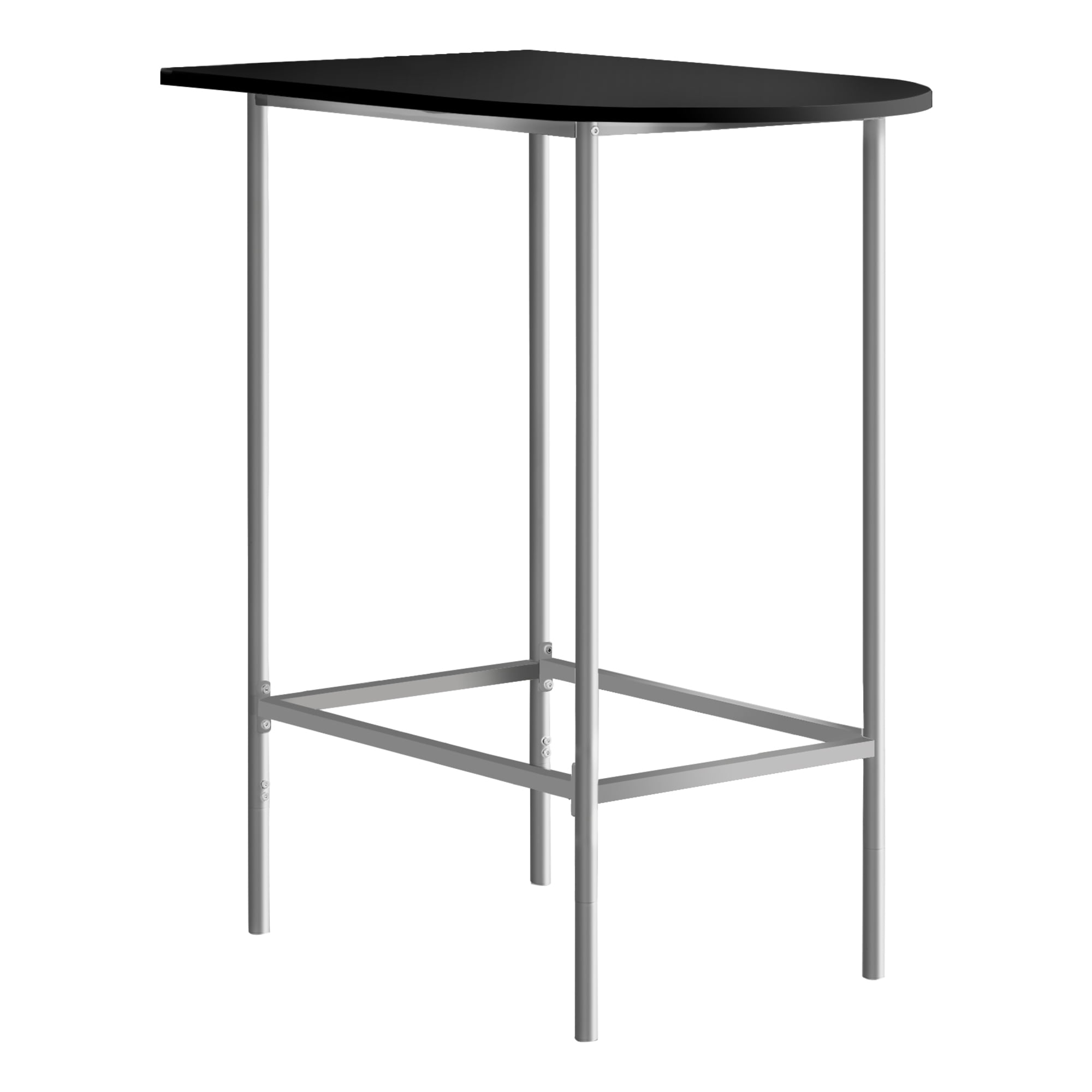 Save 61% • Sleek Contemporary Black and Silver Rectangular Bar Table