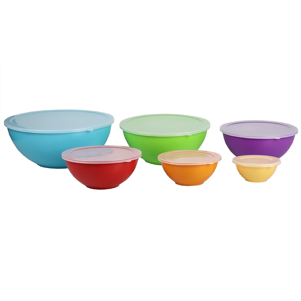 Home Basics 12 Piece Nesting Plastic Bowl Set - Walmart.com