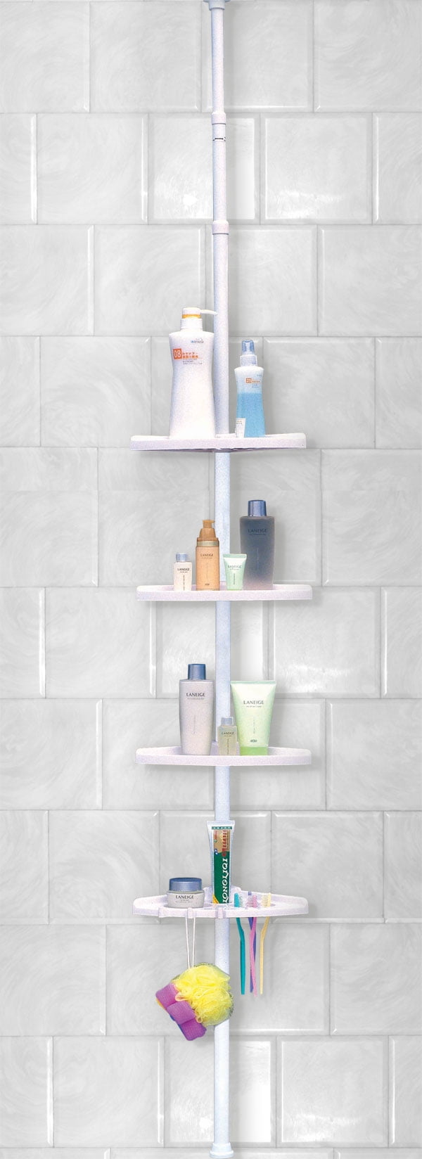 Home Basics 4 Tier Corner Shower Caddy - Walmart.com Home Basics 4 Tier Corner Shower Caddy - Walmart.com