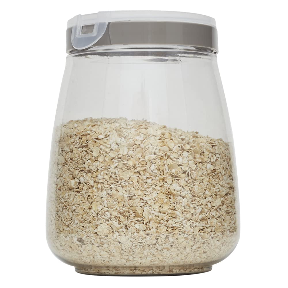 Home Basics 64 oz. Clear Flip-Top Storage Container Organize a Variety ...