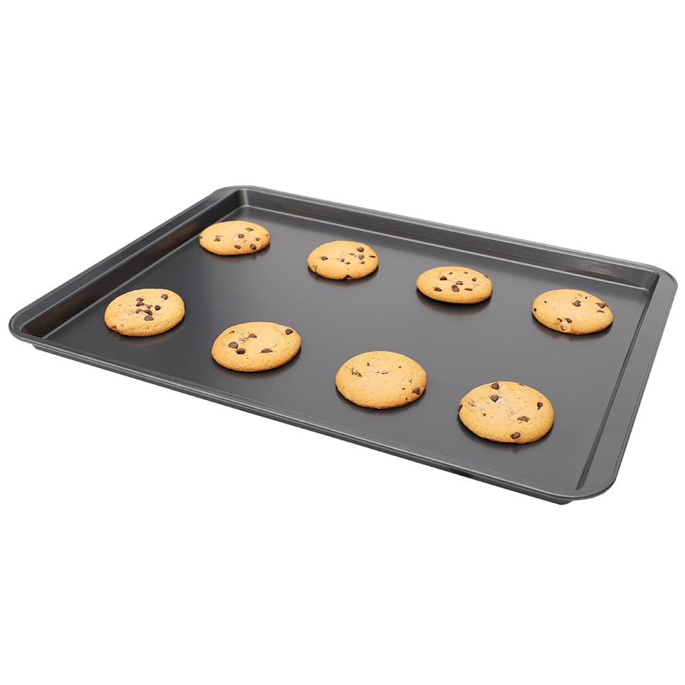 Home Basics Bakerswave Non-Stick 15" x 21" Steel Baking Sheet, Gray ...