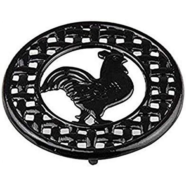 Home Basics Cast Iron Rooster Trivet, Black - Walmart.com