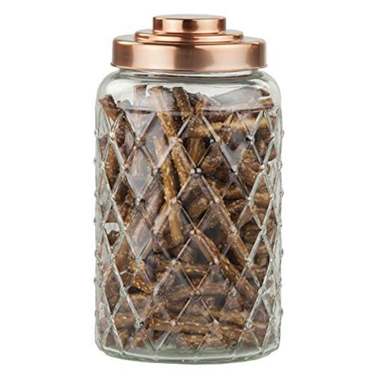 Home Basics Glass Jar with Copper Top - Walmart.com