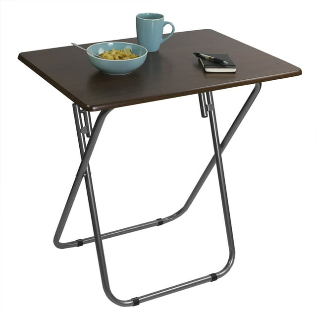 Home Basics Jumbo Multi-Purpose Foldable Table, Cherry - Walmart.com