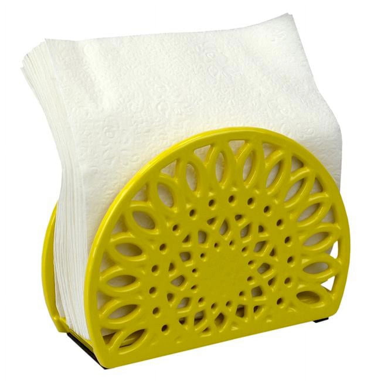 Home Basics Sunflower Collection Cast Iron Napkin Holder for Kitchen ...