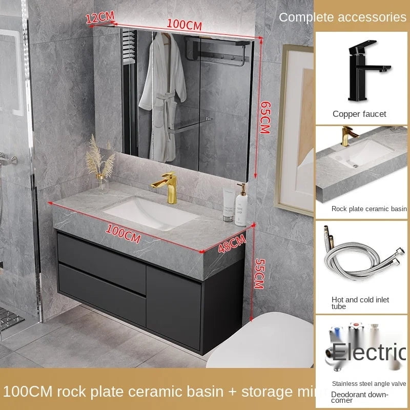 Home Bathroom Smart Bathroom Locker Wash Basin with Sink Cabinet ...