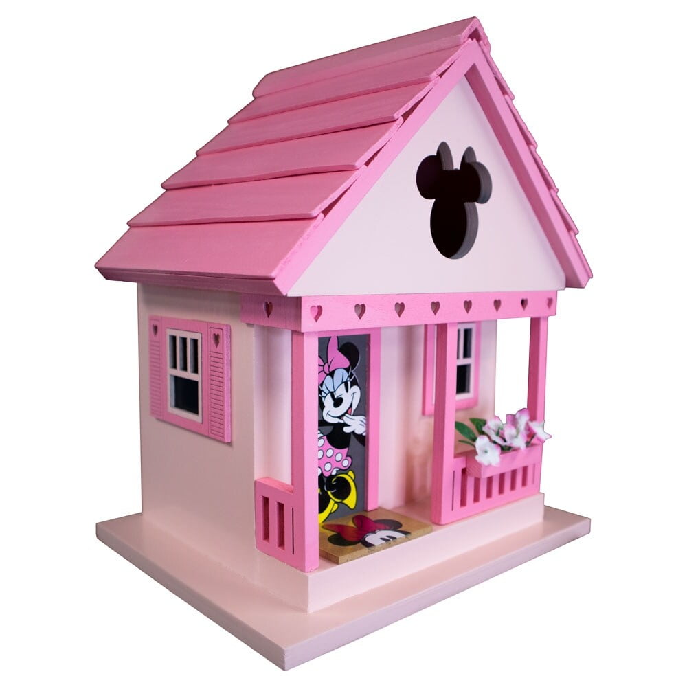 Home Bazaar Disney Minnie Mouse Cottage Birdhouse - Walmart.com