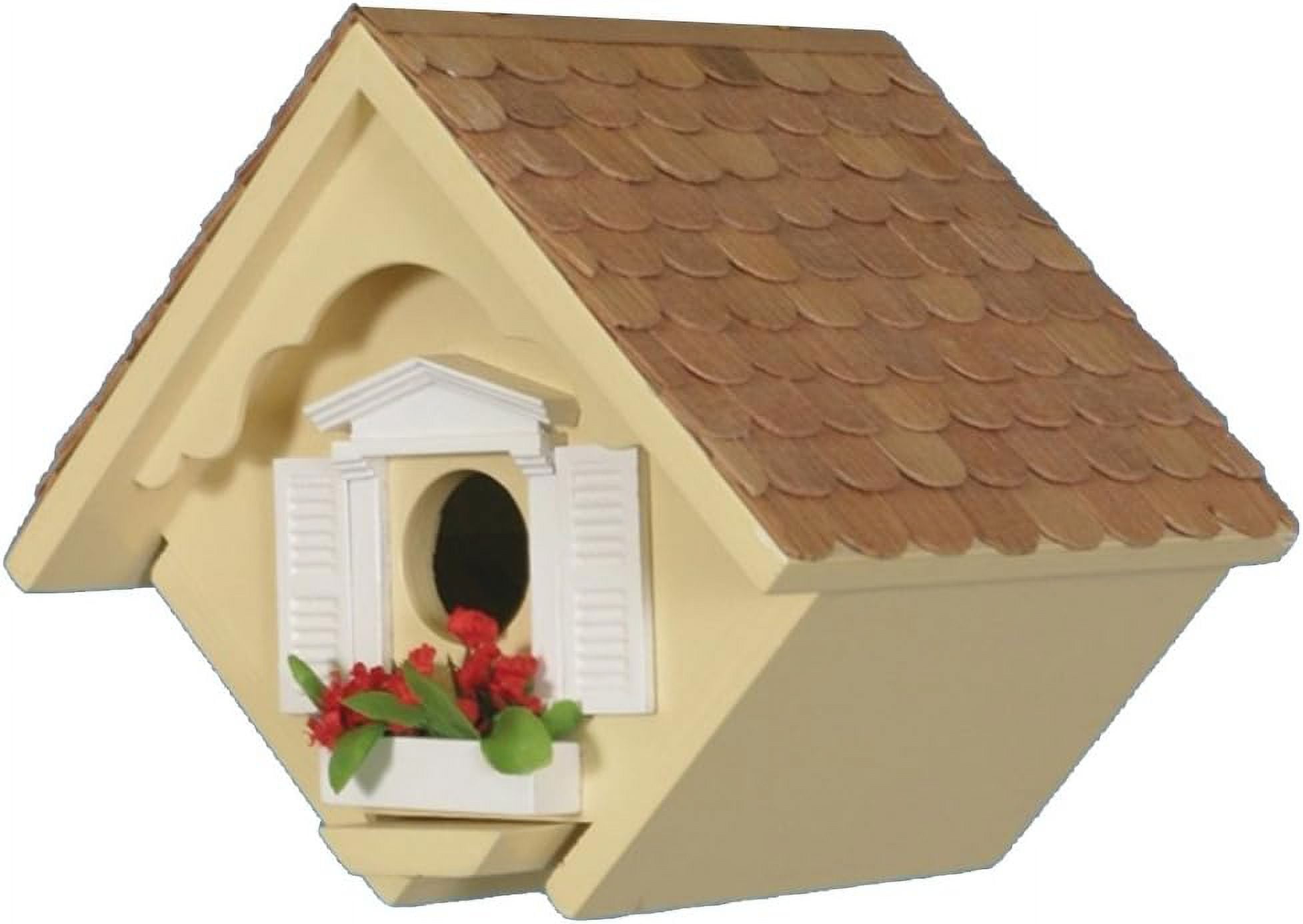 Home Bazaar Hand-made Little Wren Yellow Bird house - Bird Friendly ...
