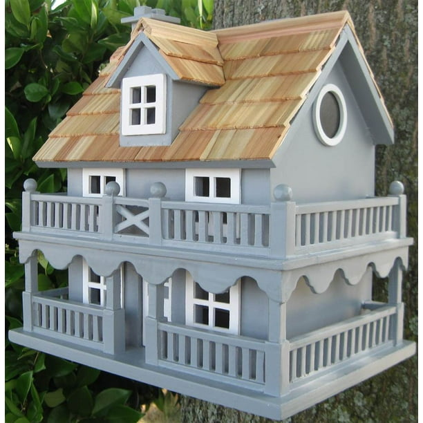 Home Bazaar Novelty Cottage Birdhouse - Red - Walmart Business Supplies