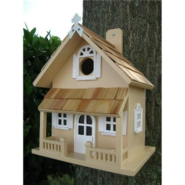 Home Bazaar Large Outdoor Bluebird Birdhouse, White Enchantment Design ...