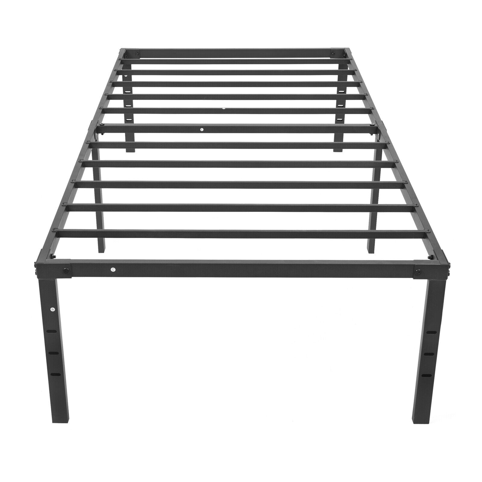 Home Bed Frame, Metal Black High Bed Frame, No Box Spring Needed Heavy ...