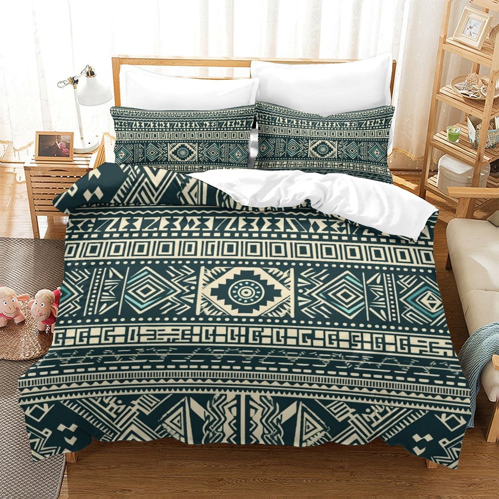 Home Bedclothes Abstract Pattern Printed Duvet Cover Set Adult Modern ...