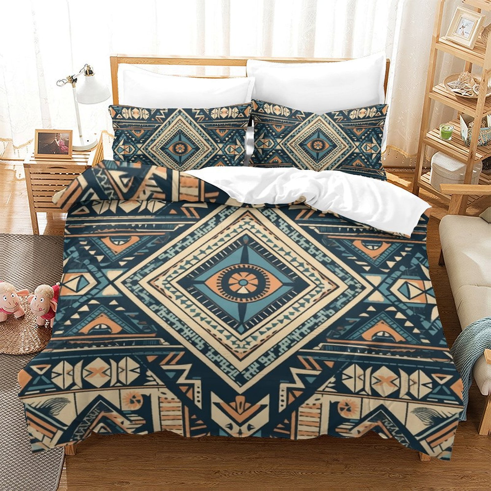 Home Bedclothes Abstract Pattern Printed Duvet Cover Set Adult Modern ...
