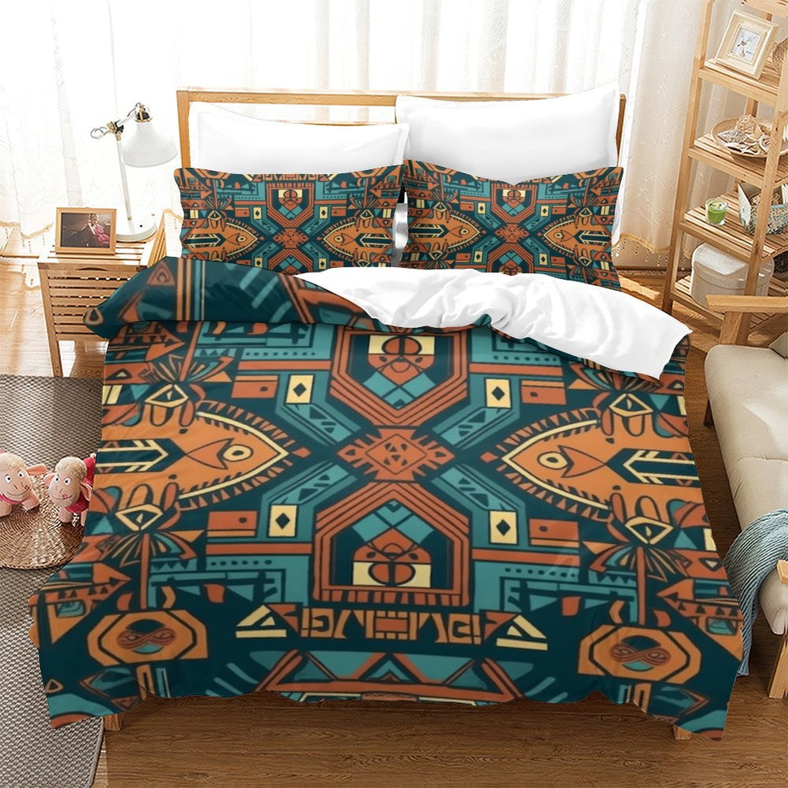Home Bedclothes Bed Cover Set Gypsy Style Duvet Cover Pillowcase Adult ...