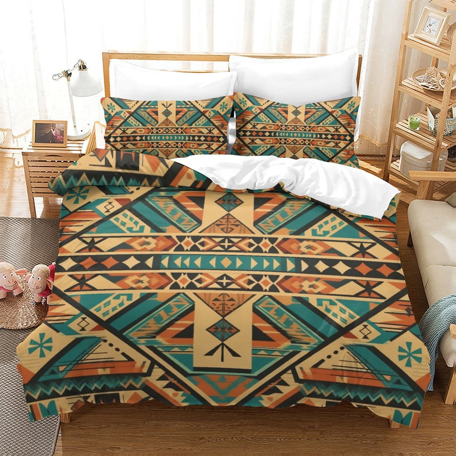 Home Bedclothes Bohemian Abstract Pattern Printed Comforter Cover Set ...