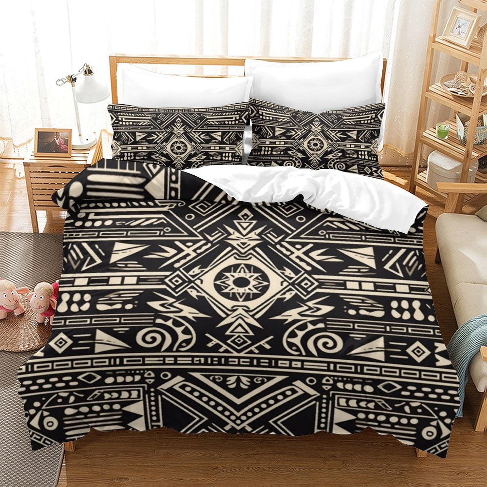 Home Bedclothes Duvet Cover Set Bohemian Quilt Cover Pillowcase Fashion ...