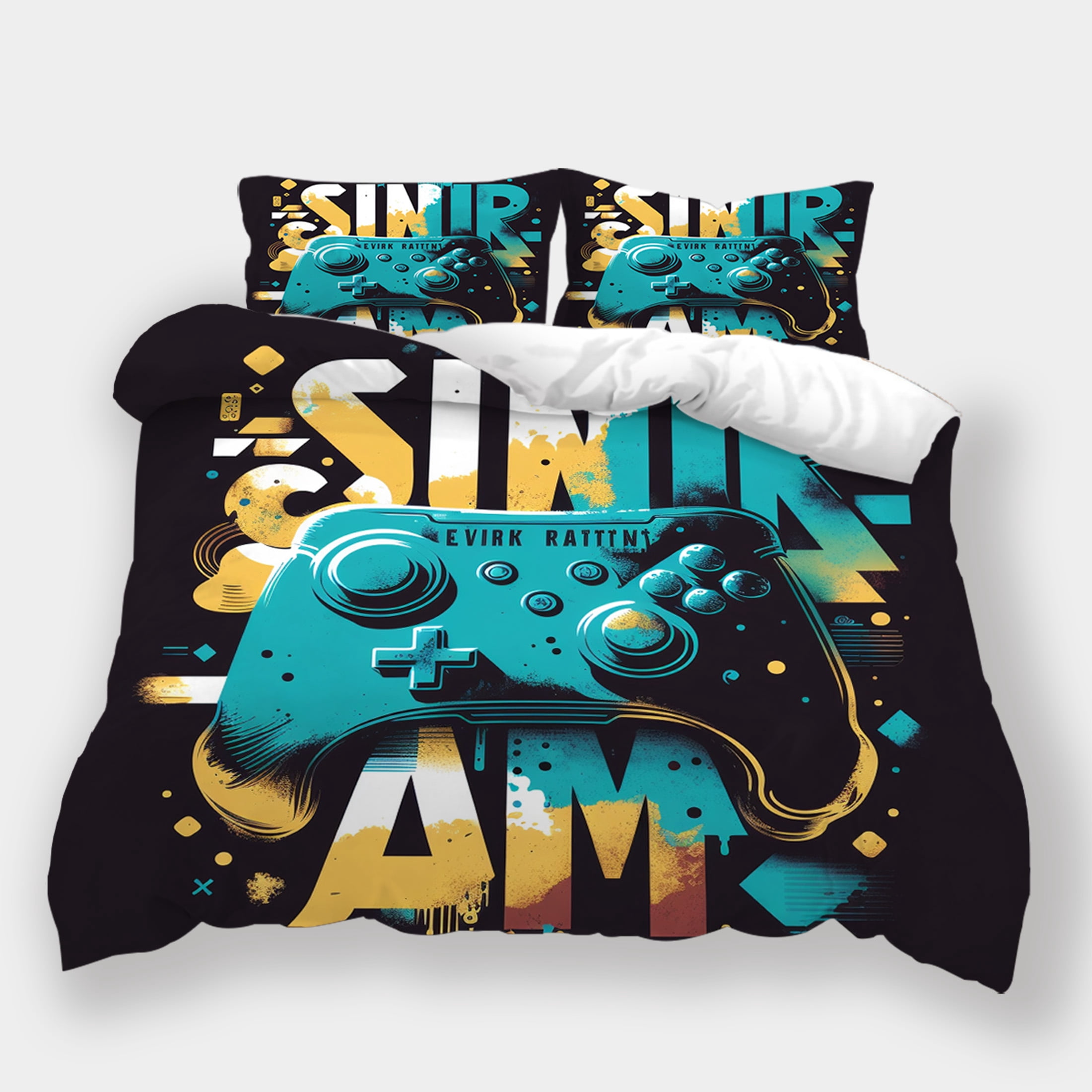 Home Bedclothes Duvet Cover Set Game Theme Bedding Cover Suit Soft ...