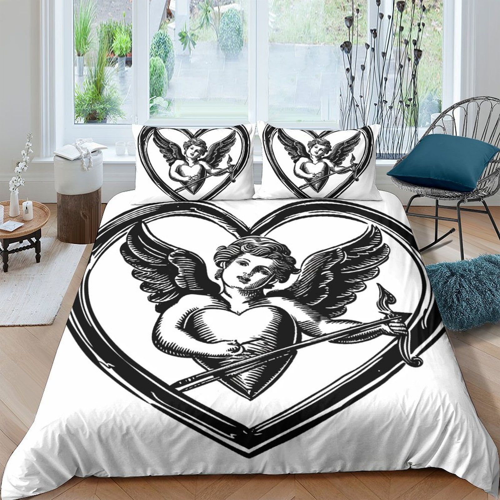 Home Bedclothes Duvet Cover Set Valentine's Day Bedspreads for Adult ...