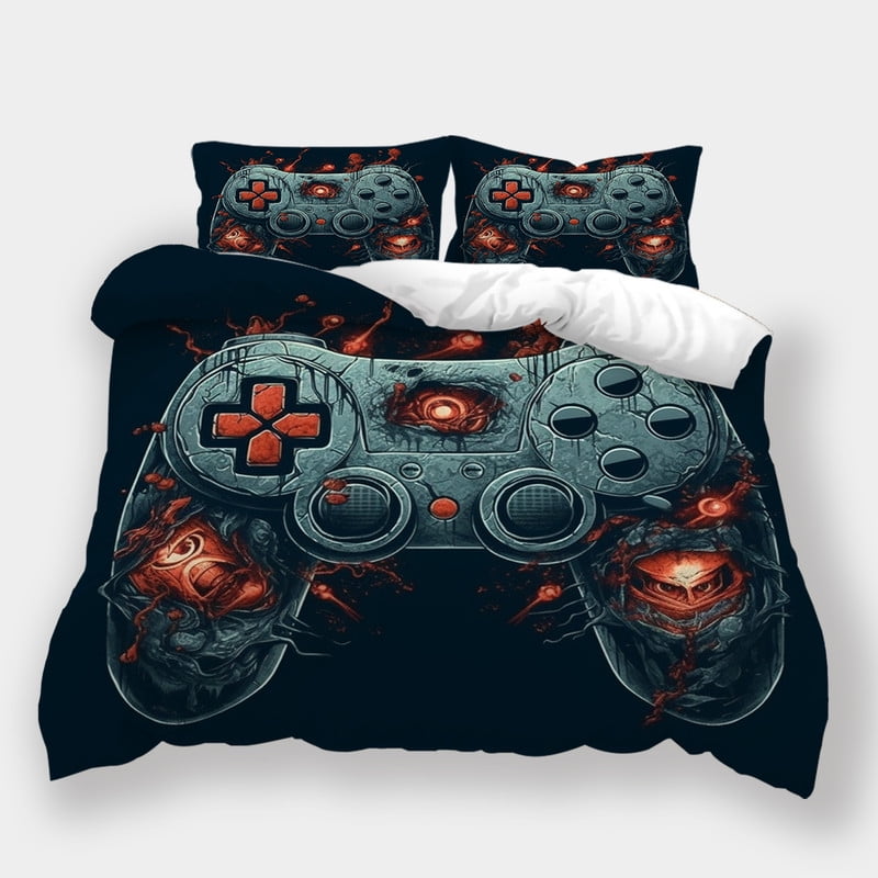 Home Bedclothes Game Controller Printed Comforter Cover Set Teens High ...