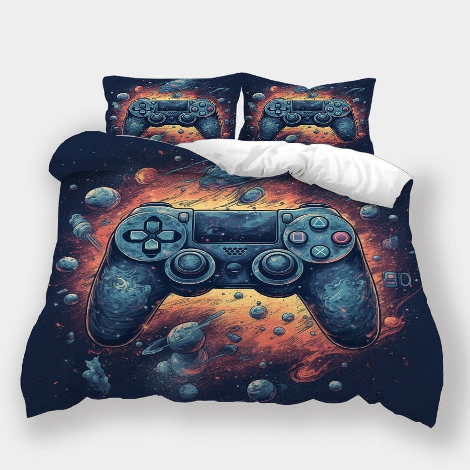 Home Bedclothes Game Handle Printed Comforter Cover Set Kids Adult ...