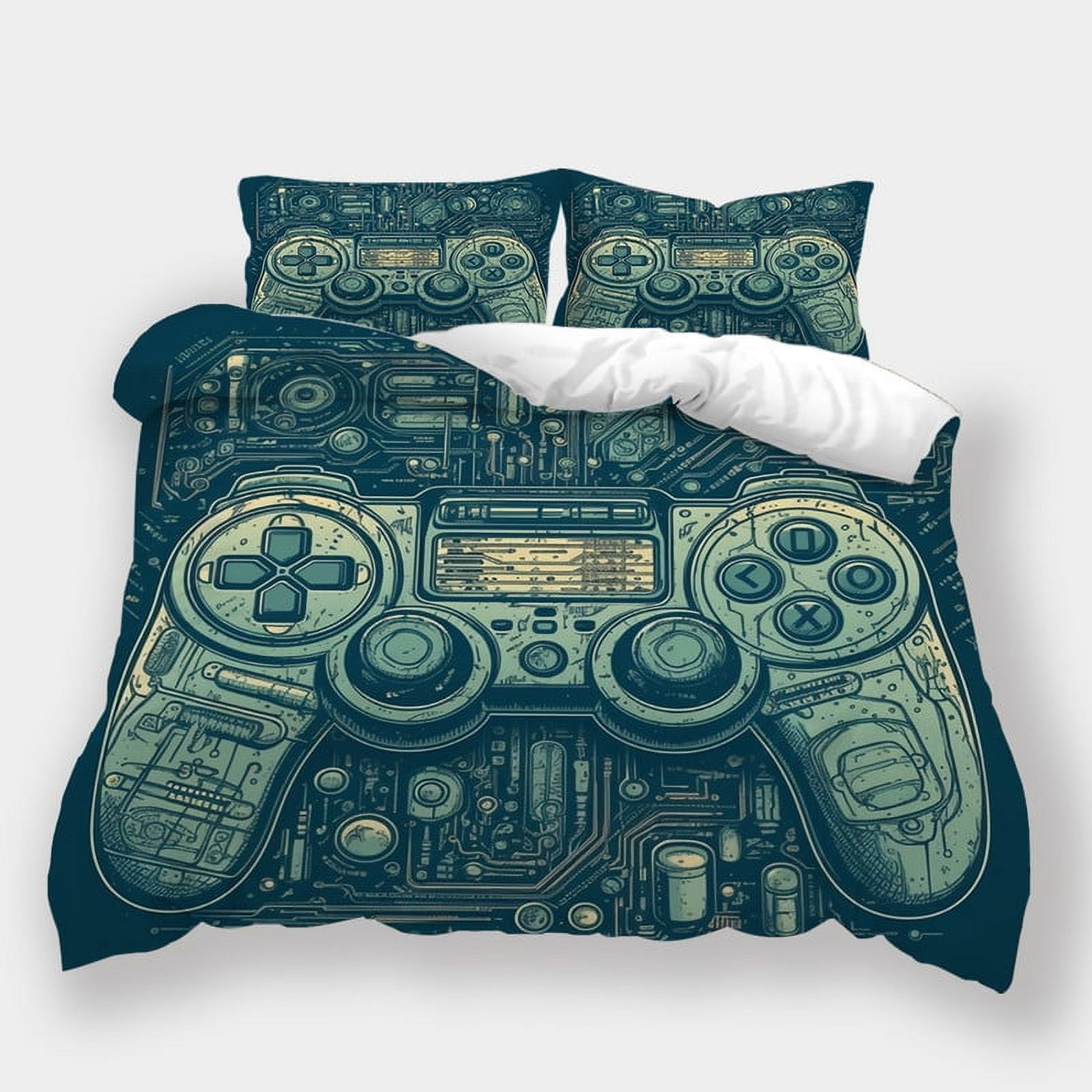 Home Bedclothes Game Handle Printed Comforter Cover Set Kids Adult ...