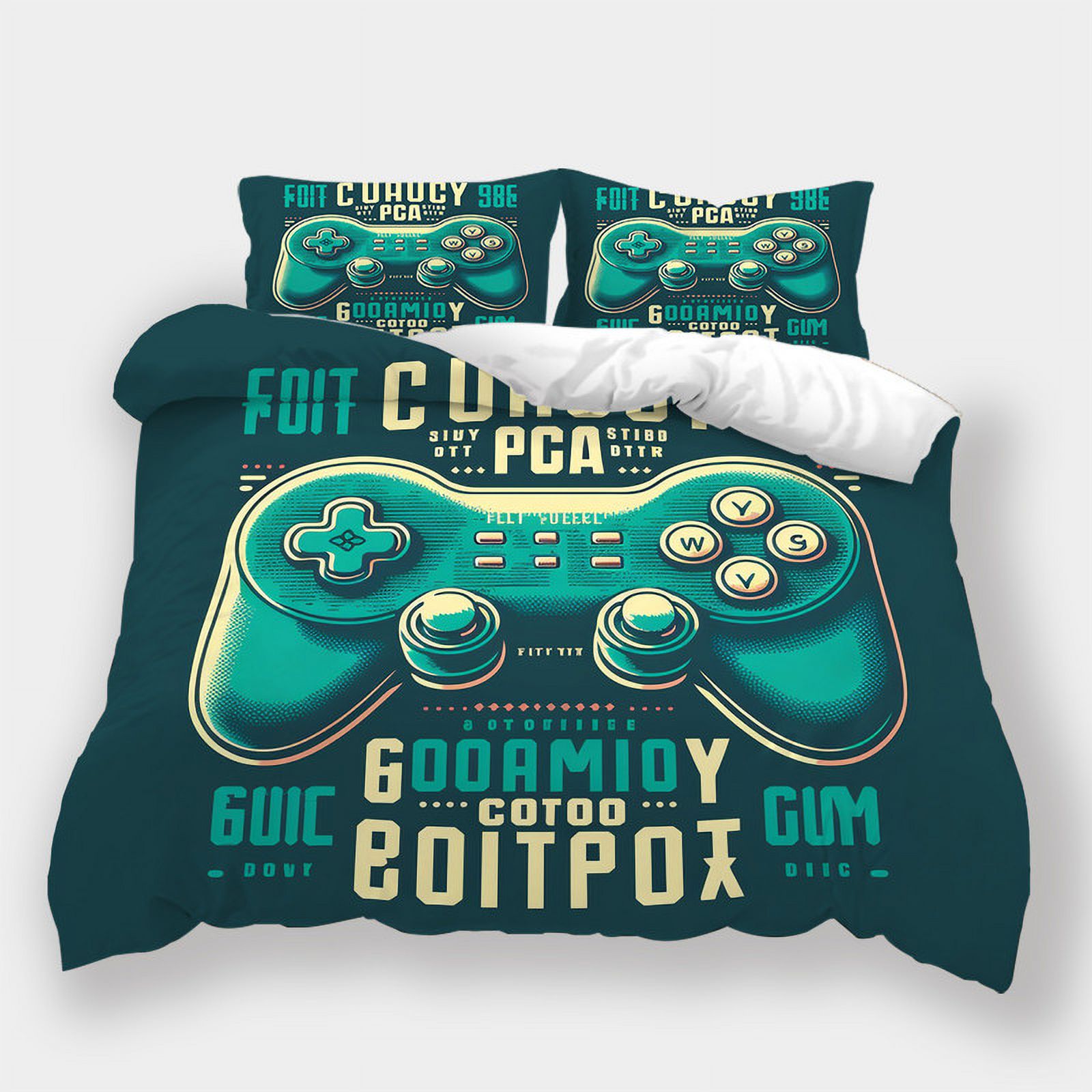 Home Bedclothes Game Handle Printed Duvet Cover Set Teen Adult Fashion ...