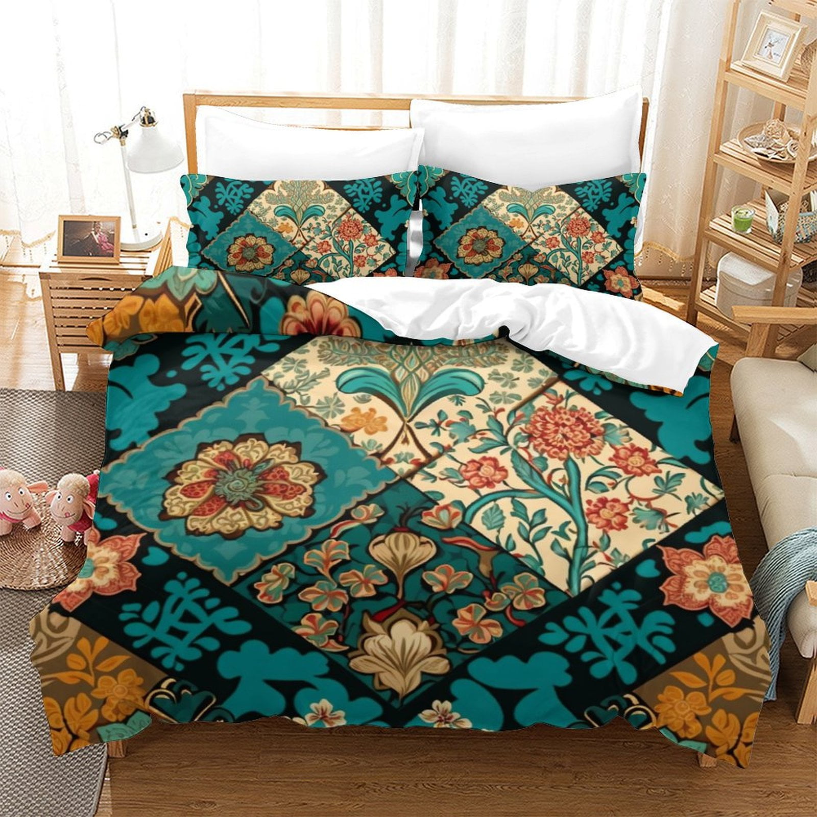 Home Bedclothes Paisley Pattern Printed Bedspreads Adult Newly Design Comforter Cover Set ...