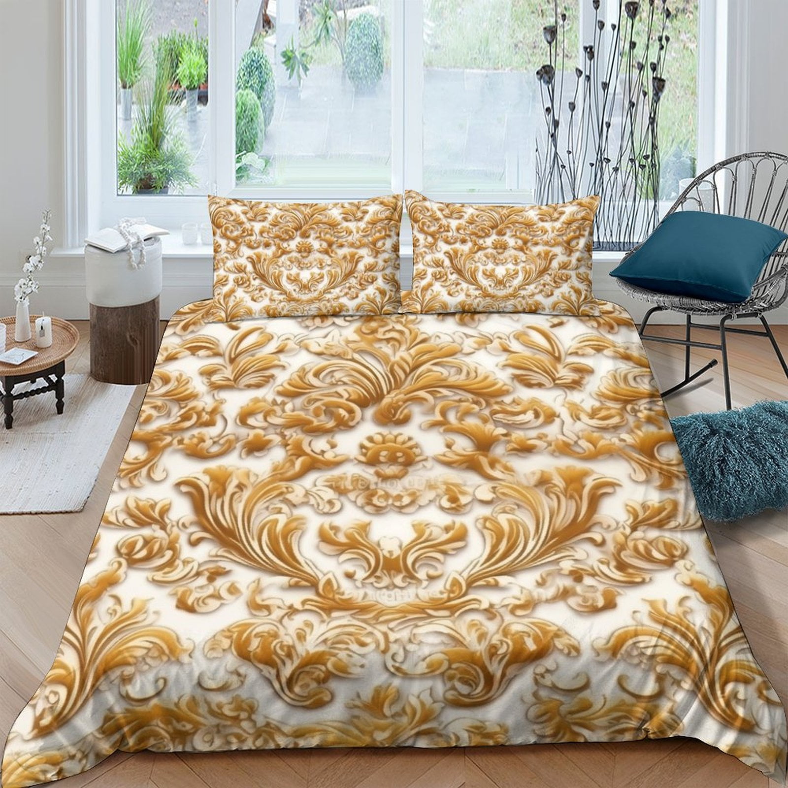 Home Bedding Set Paisley Pattern Printed Comforter Cover Set Adult ...