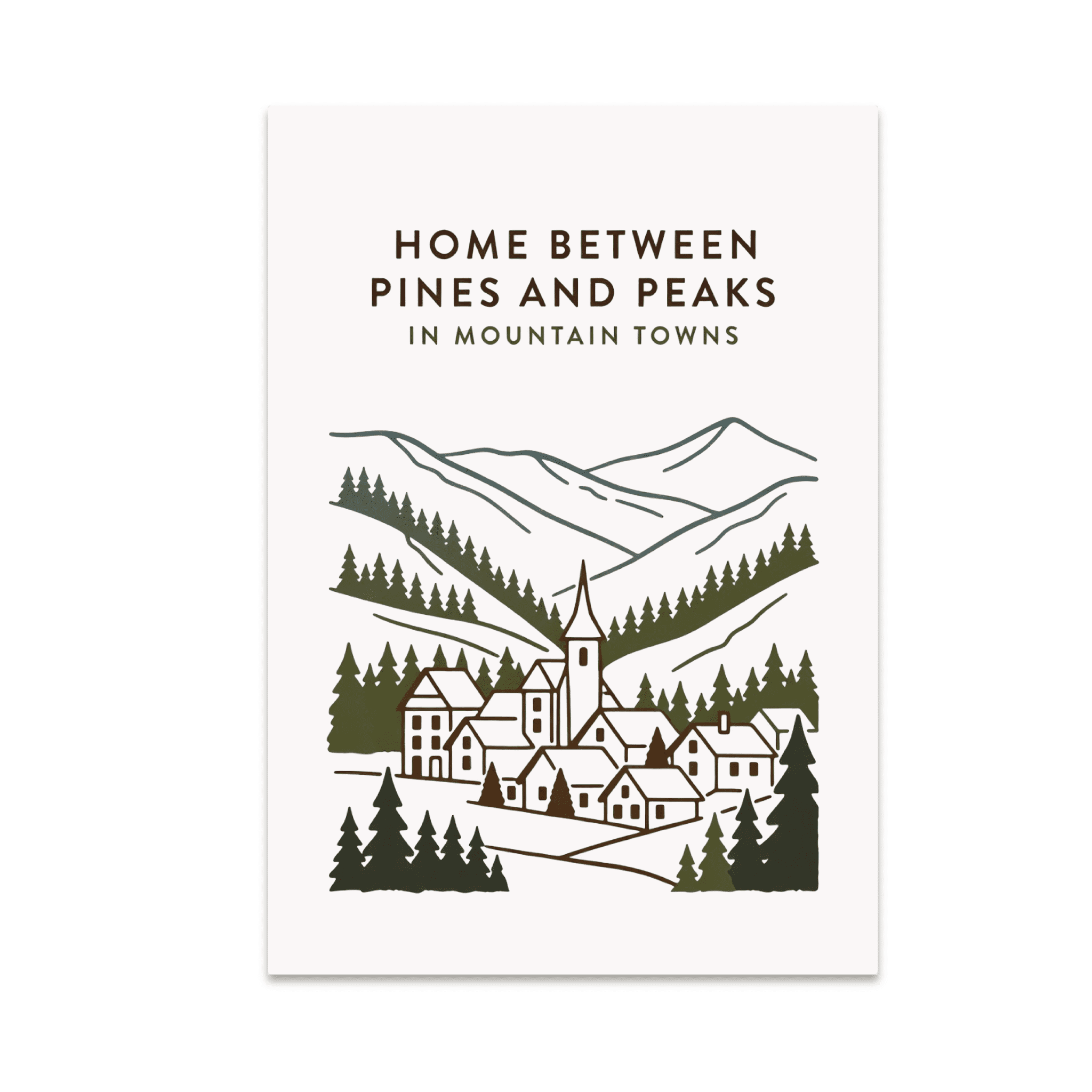 Home Between Pines and Peaks in Mountain Towns - Nature Decor ...