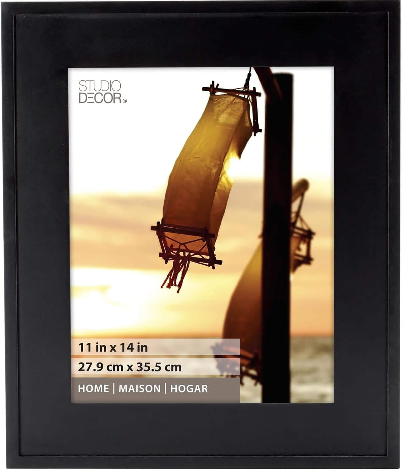 Home Black Hampton Frame by Studio Décor® - Walmart.com