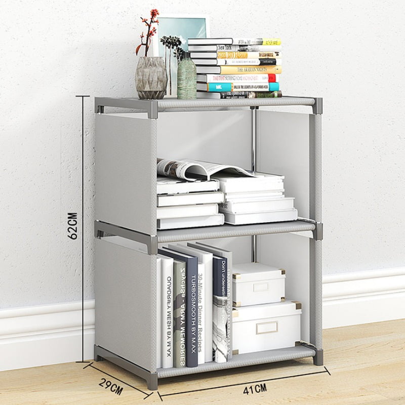 Home Bookshelf Strong Load-bearing Capacity Multi-layer Decor Storage ...