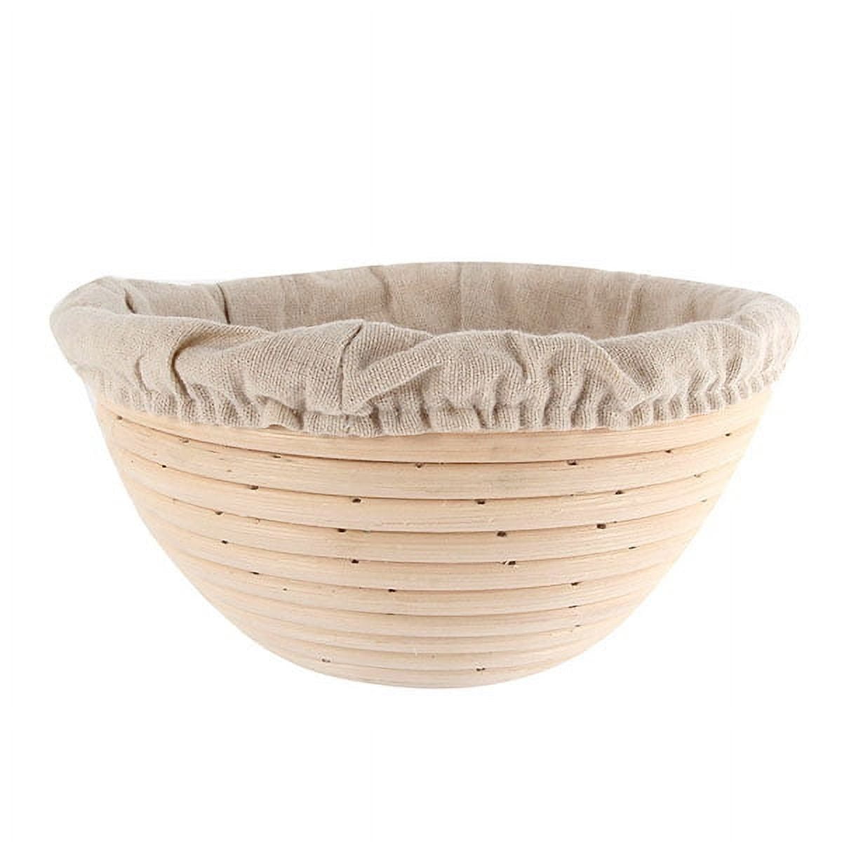 Home Bread Basket, Round European-Style Natural Rattan Fermentation ...