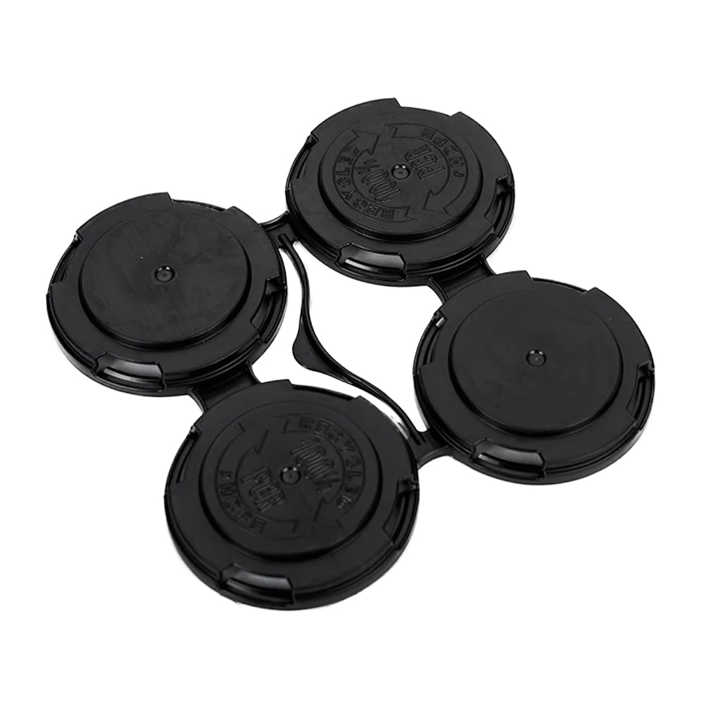 Home Brew Ohio 4 Pack Beer CAN Holder Black Standard Four-Pak Can ...