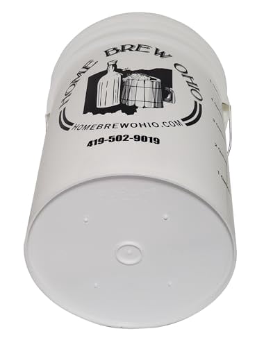 Home Brew Ohio 6.5 Gallon Fermenting Bucket with Grommeted Lid and ...