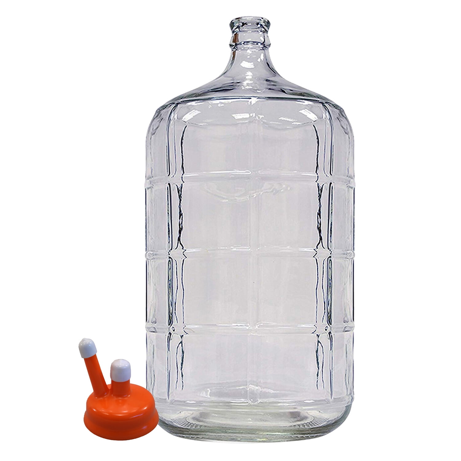 Home Brew Ohio 6 Gallon Glass Carboy with Carboy Cap - Walmart.com