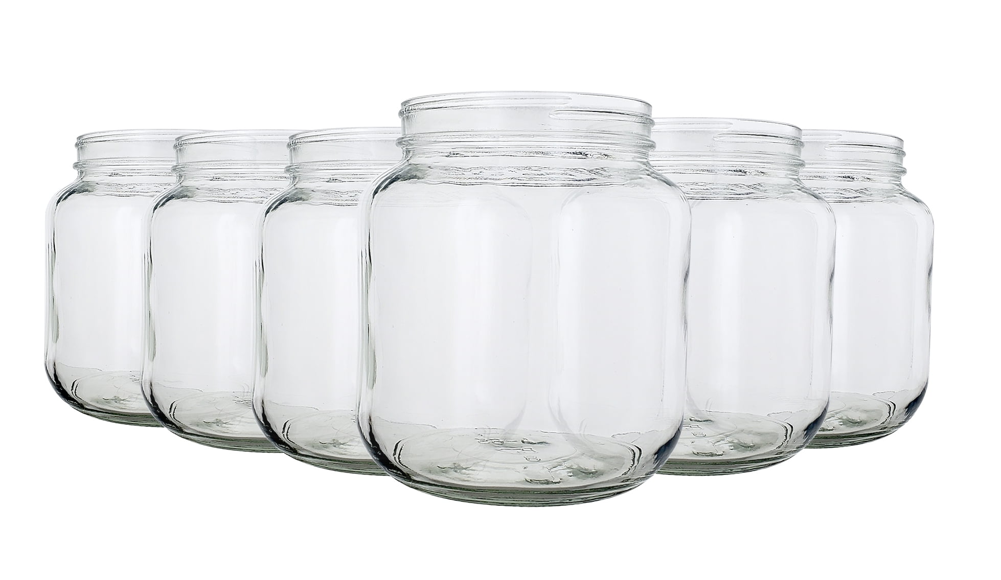 Home Brew Ohio Large 64oz Tall Glass Wide Mouth Jars for Fermenting ...