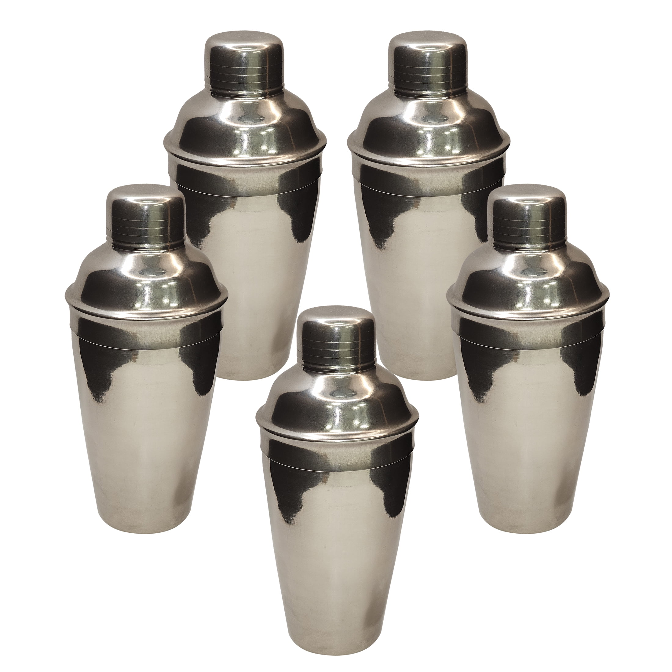 Home Brew Ohio Barware Stainless Steel Cocktail Shaker 500ml (SET OF 5 ...