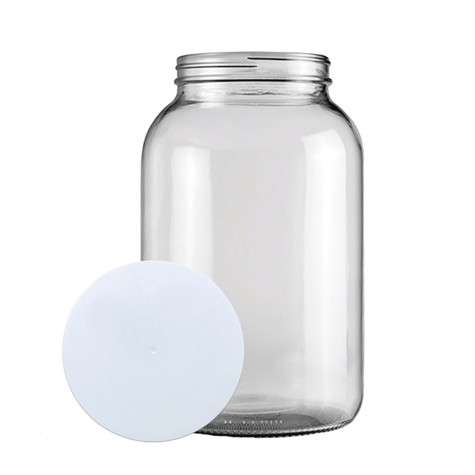 Home Brew Ohio One Gallon Glass Wide Mouth Jar with Solid Lid - Walmart.com