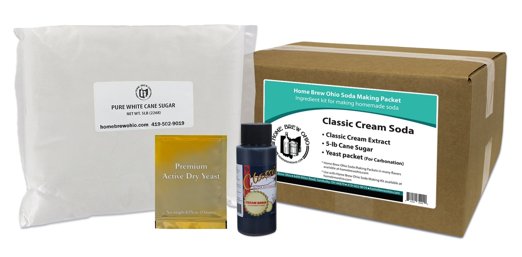 Home Brew Ohio Soda Making Packet-Classic Birch Beer - Walmart.com