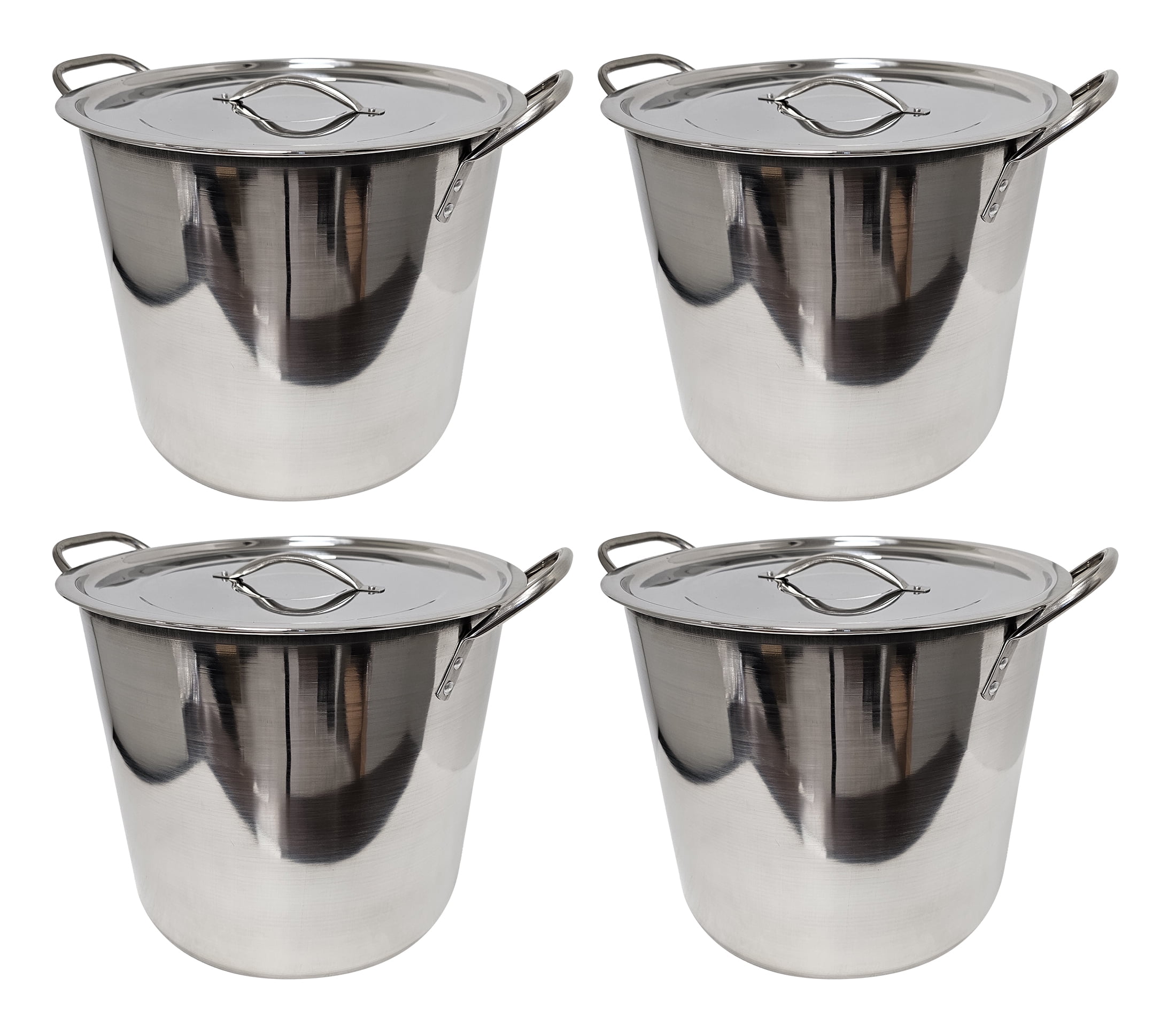 Home Brew Ohio Stainless Steel 20 Quart Brew Pot Set of 4 - Walmart.com