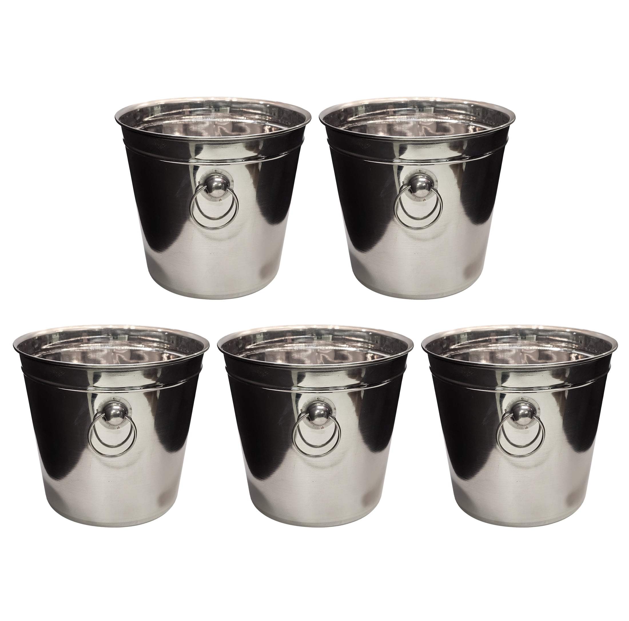 Home Brew Ohio Stainless Steel Wine Bucket 22cm (SET OF 5) - Walmart.com