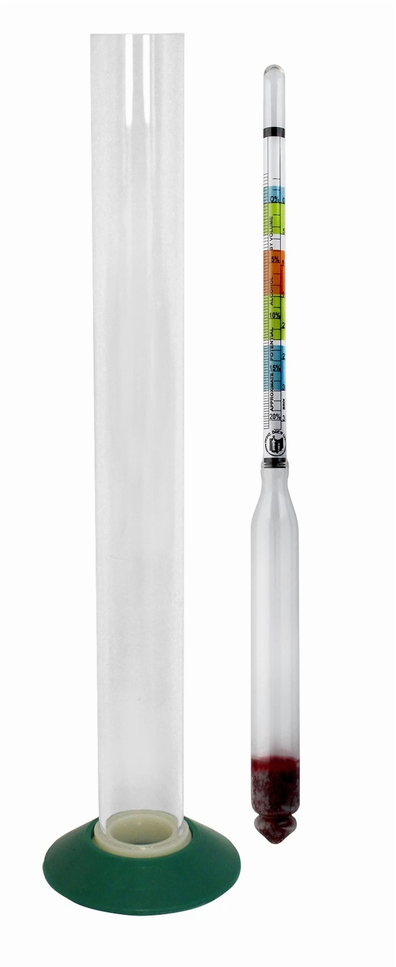 Home Brew Ohio Triple Scale Hydrometer And Test Jar Combo - Walmart.com