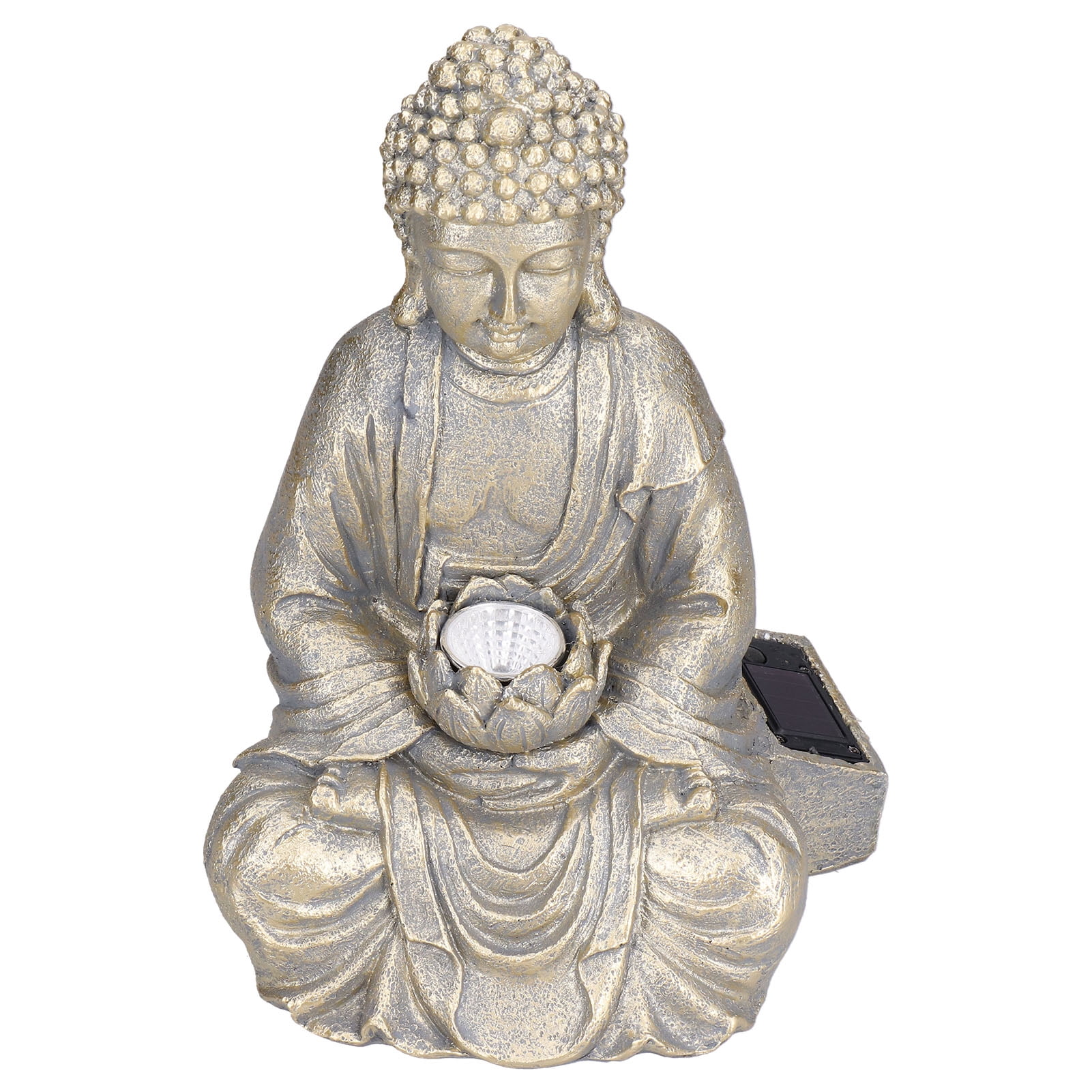 Home Buddha Garden Light Solar Powered Zen Buddha Garden Statue For ...