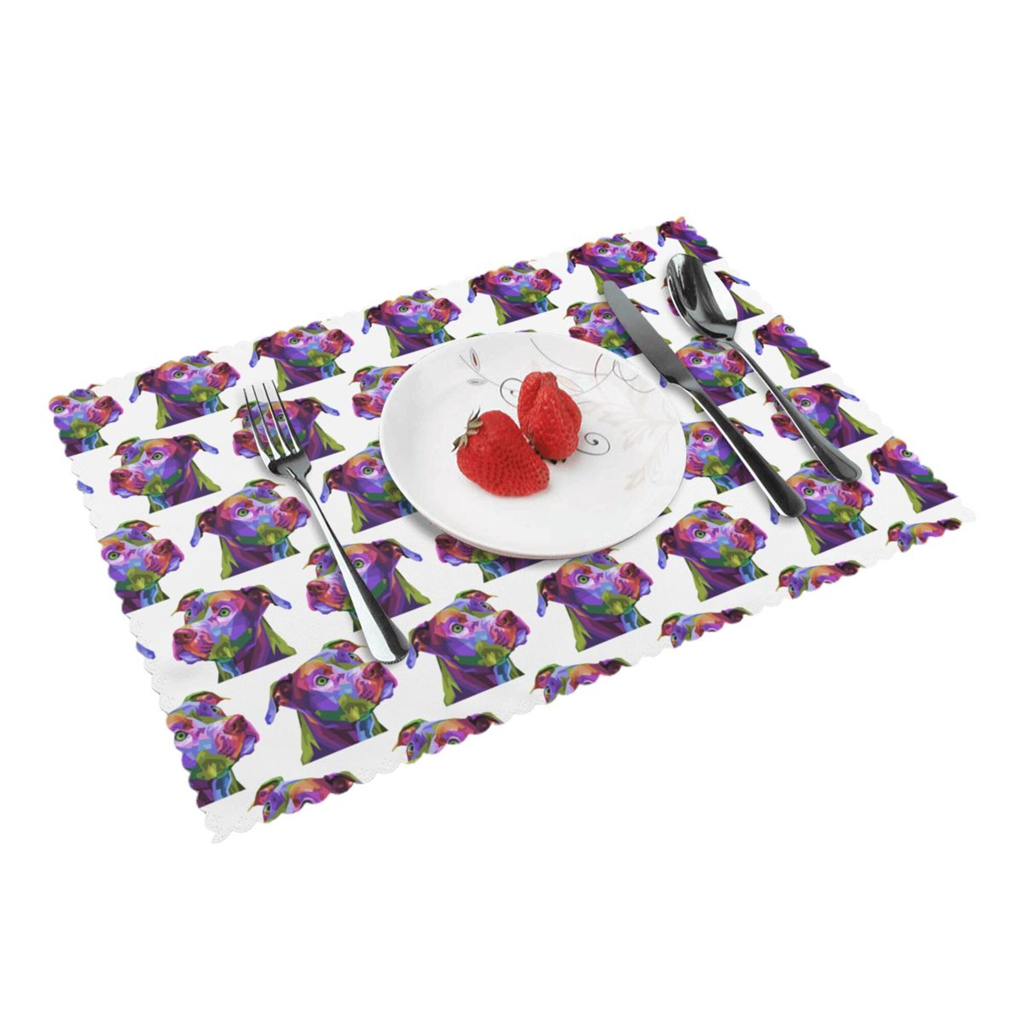 Home Bulldog Placemats Set Of 4 Washable Wipeable Place Mats Place Mats ...